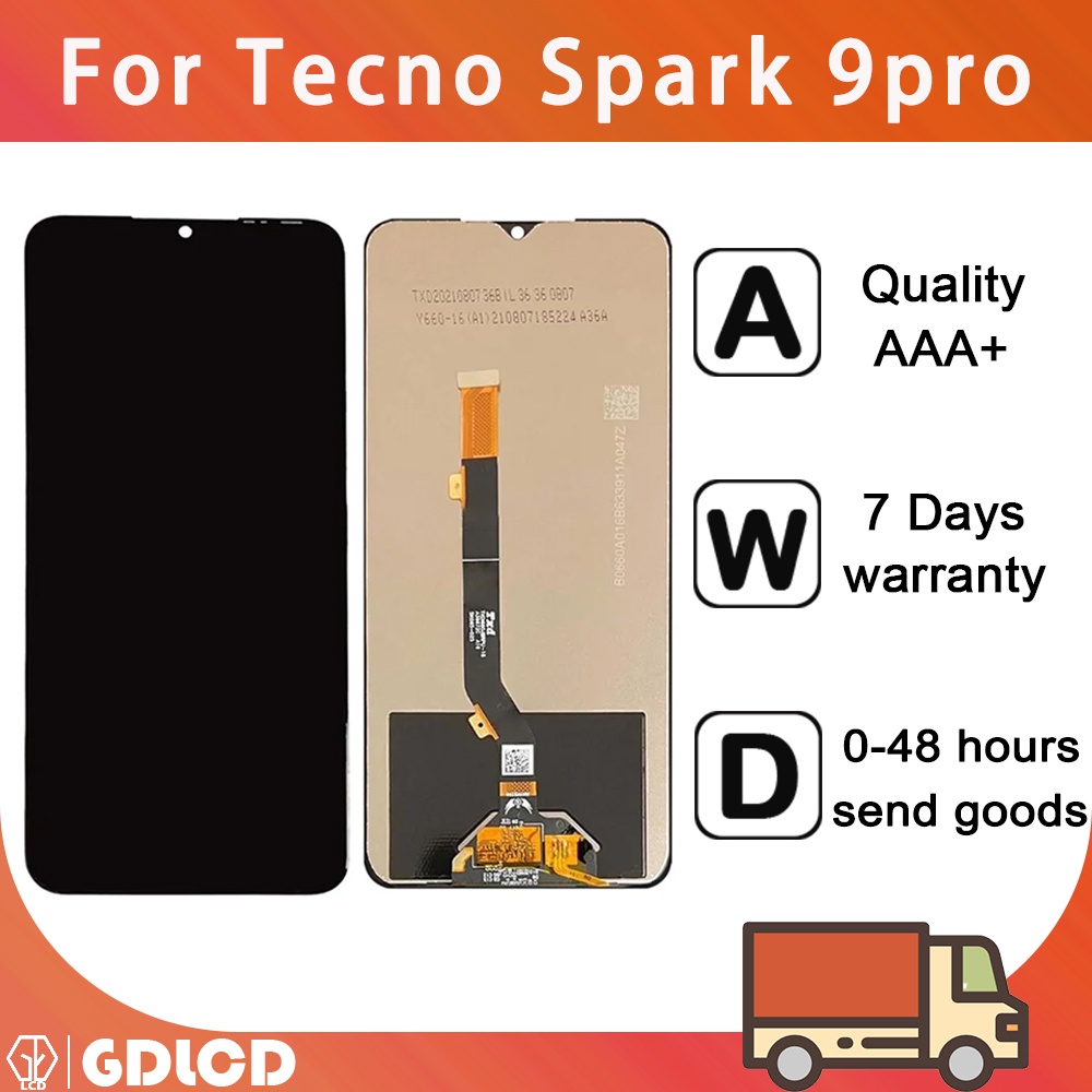 อะไหล่หน้าจอสัมผัส LCD แบบเปลี่ยน สําหรับ Tecno Spark 9 9pro LCD 9T ...