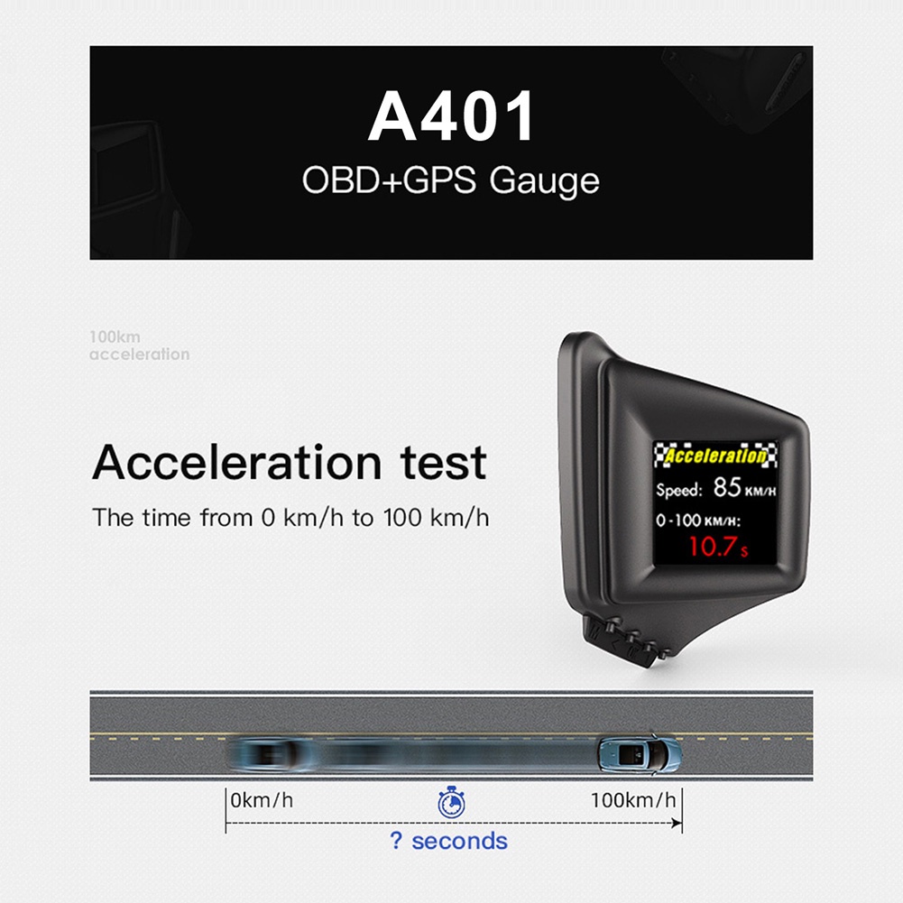 Gps OBD Dual System Head-up Display A-pillar Trim ติดตั้งสําหรับ OBDII ...