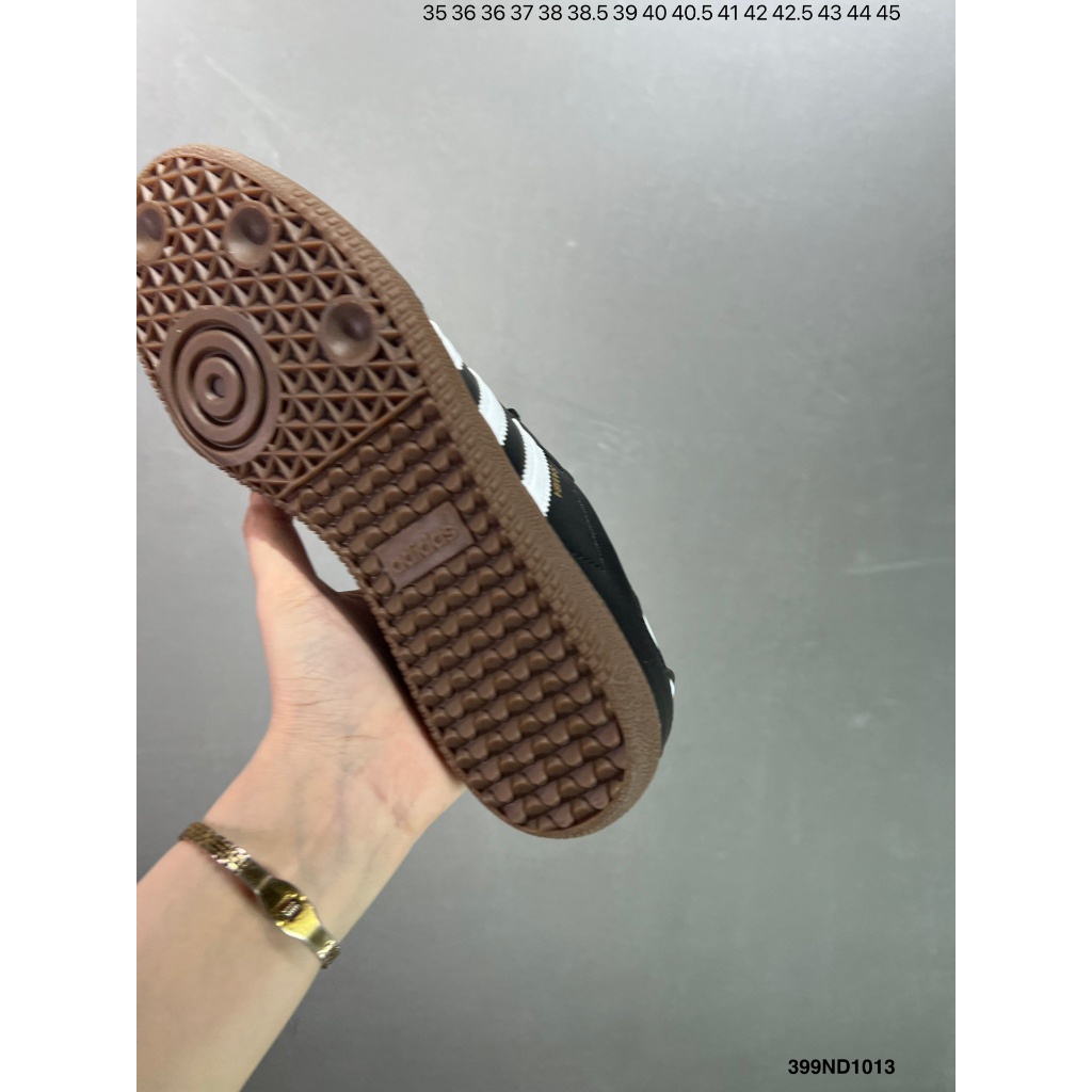 Genuine Adidas Originals Samba OG ขาวดำ ผู้ชายและผู้หญิงสบาย ๆ ร้อยชิ้น ...