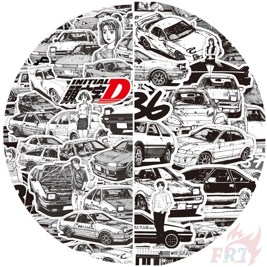 150Pcs/Set Initial D Stickers Fashion DIY Decals Doodle Stickers ...