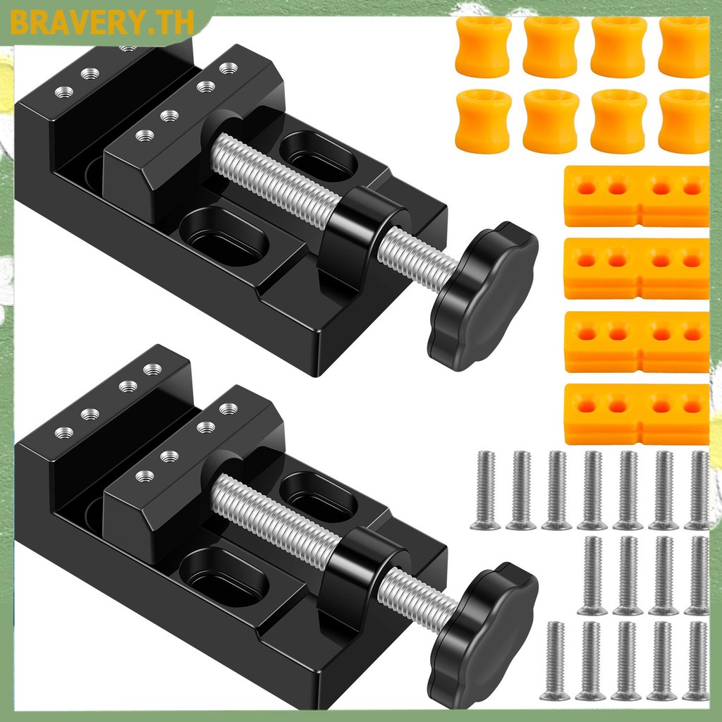 Mini Bench Vice Clamp Mini Flat Clamp ชุดอลูมิเนียมตารางขนาน Vise ปรับ ...