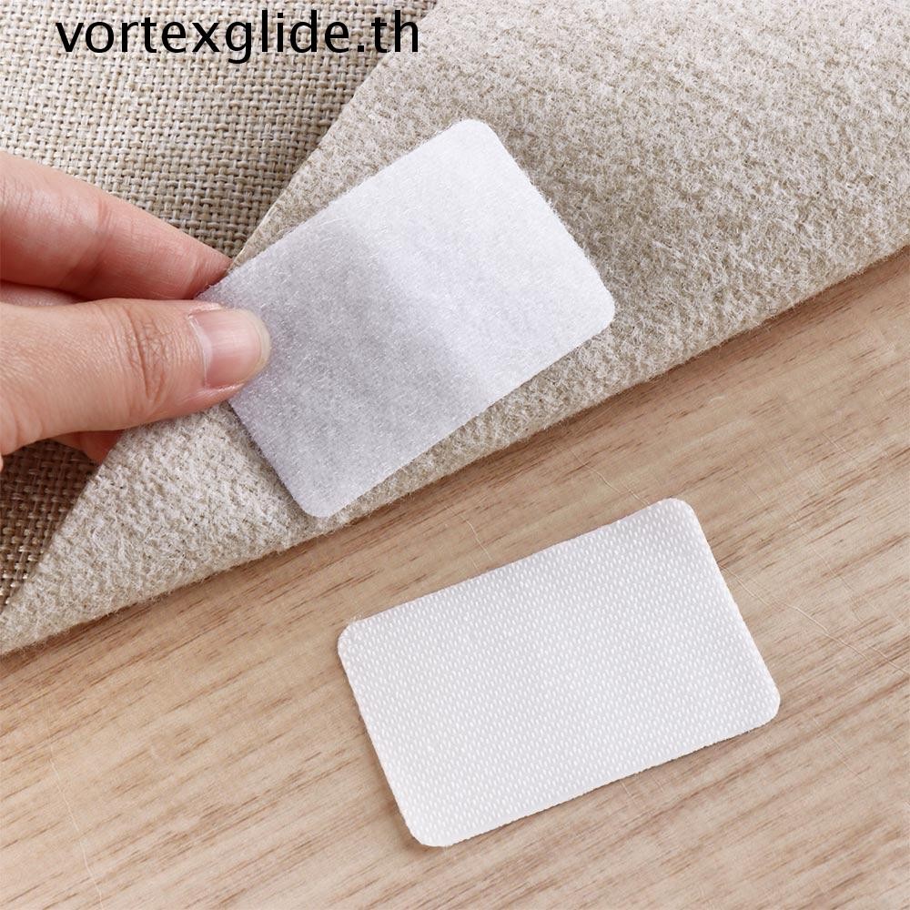 Vortexglide รถพรมสติกเกอร์สองด้าน 5 คู่ Patch Gripper Fixing สติกเกอร์ Fastener เทป Self กาว ...