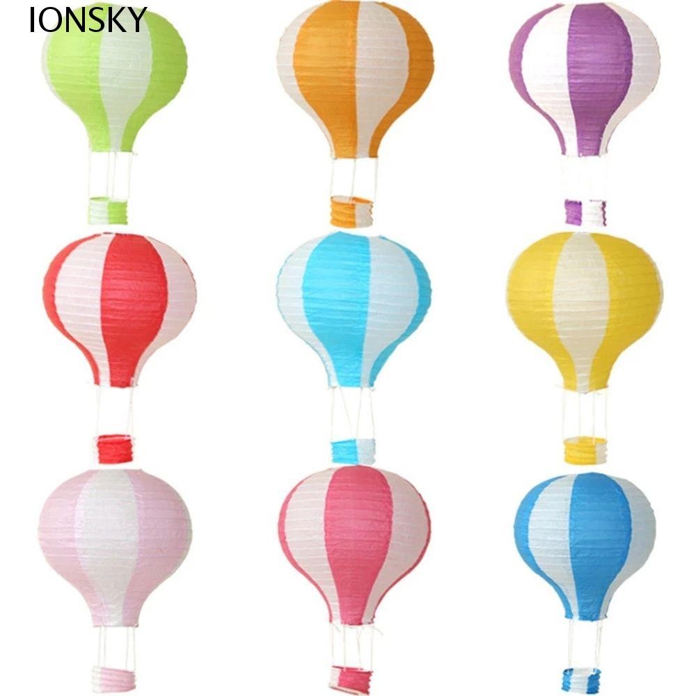 Ionsky โคมไฟกระดาษตกแต่งวันเกิดเด็กบอลลูนอากาศร้อน 12 30 ซม. งานแต่งงาน ...