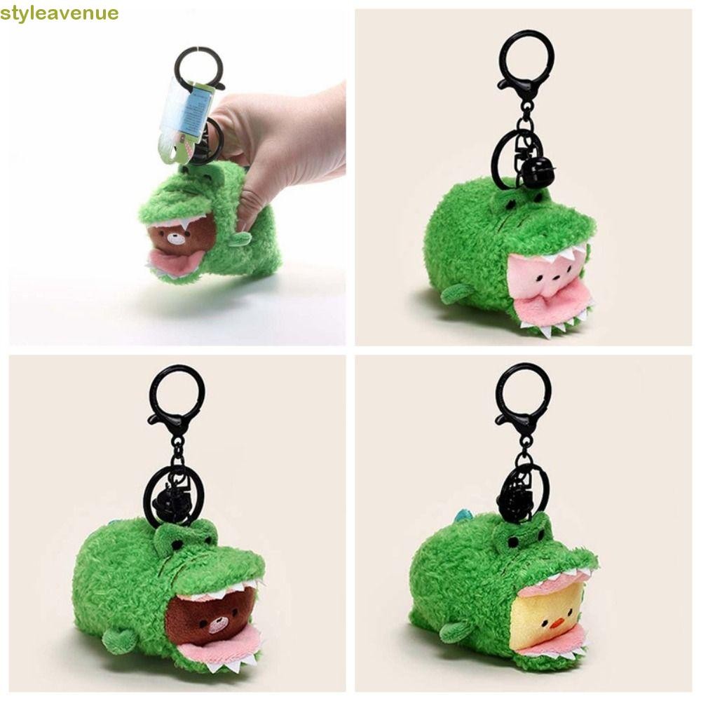 Styleavene การ์ตูนหมีตุ๊กตา,นุ่มกระต่าย Beep จี้จระเข้,สีเหลือง PP ...