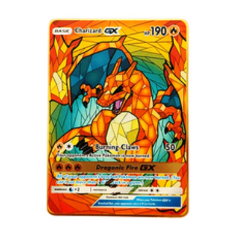 New Pokemon Metal Cards Pikachu Charizard Vmax Hp 999999 Children Anime ...