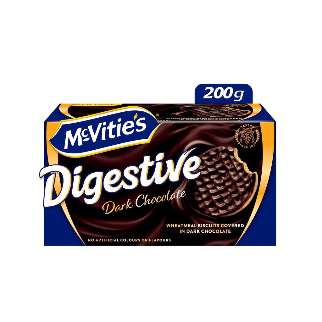McVities Digestive Dark Chocolate แมคไวตีส์ ไดเจสทีฟ ดาร์ค ช็อคโกแลต ...