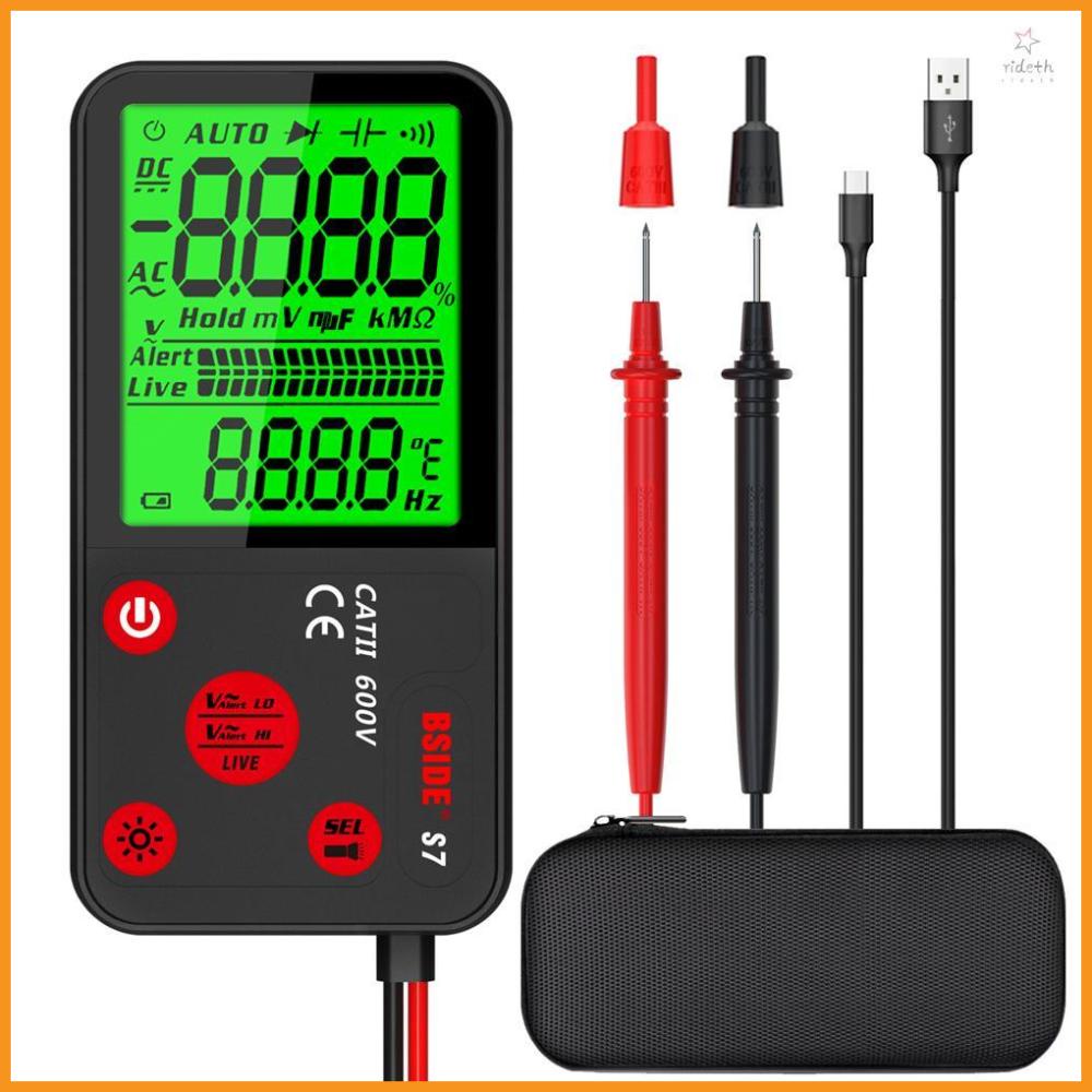 BSIDE Digital Multimeter Professional Voltage Resistance Frequency ...