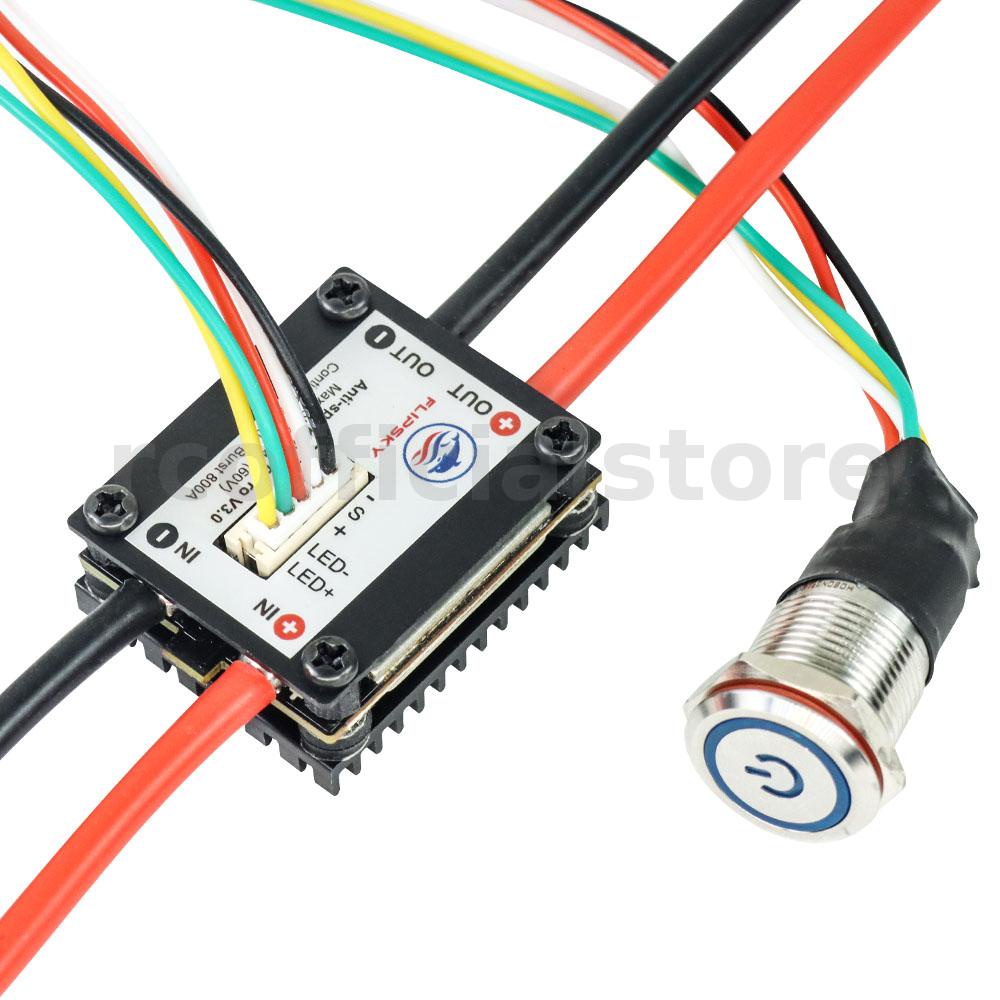 Flipsky สวิตช์ป้องกันหัวเทียน พร้อมอลูมิเนียม PCB V3.0 200A สําหรับสเก็ ...