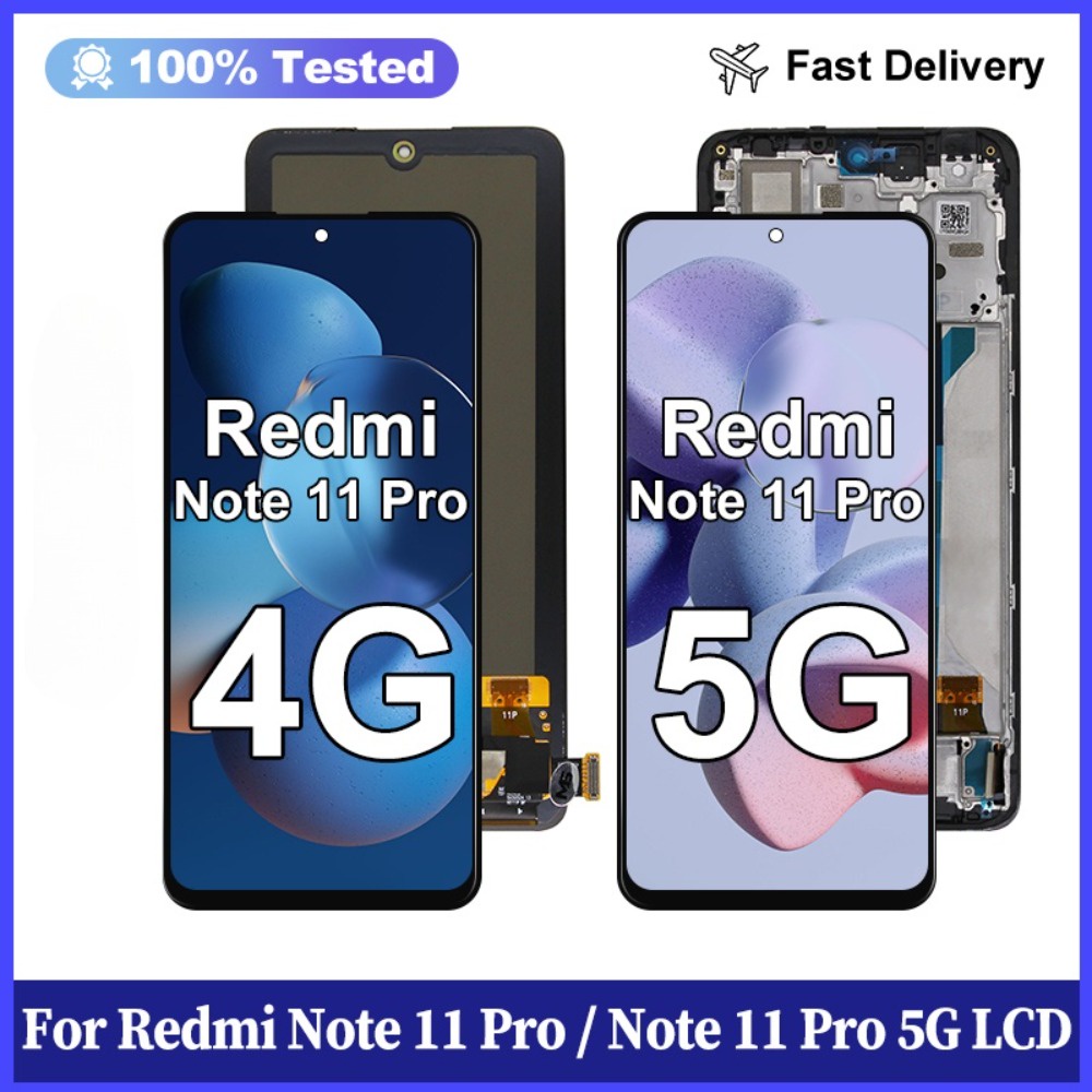 Oled สําหรับ Xiaomi Redmi Note 11 Pro Redmi Note 11 Pro 5G 2201116Sg ...