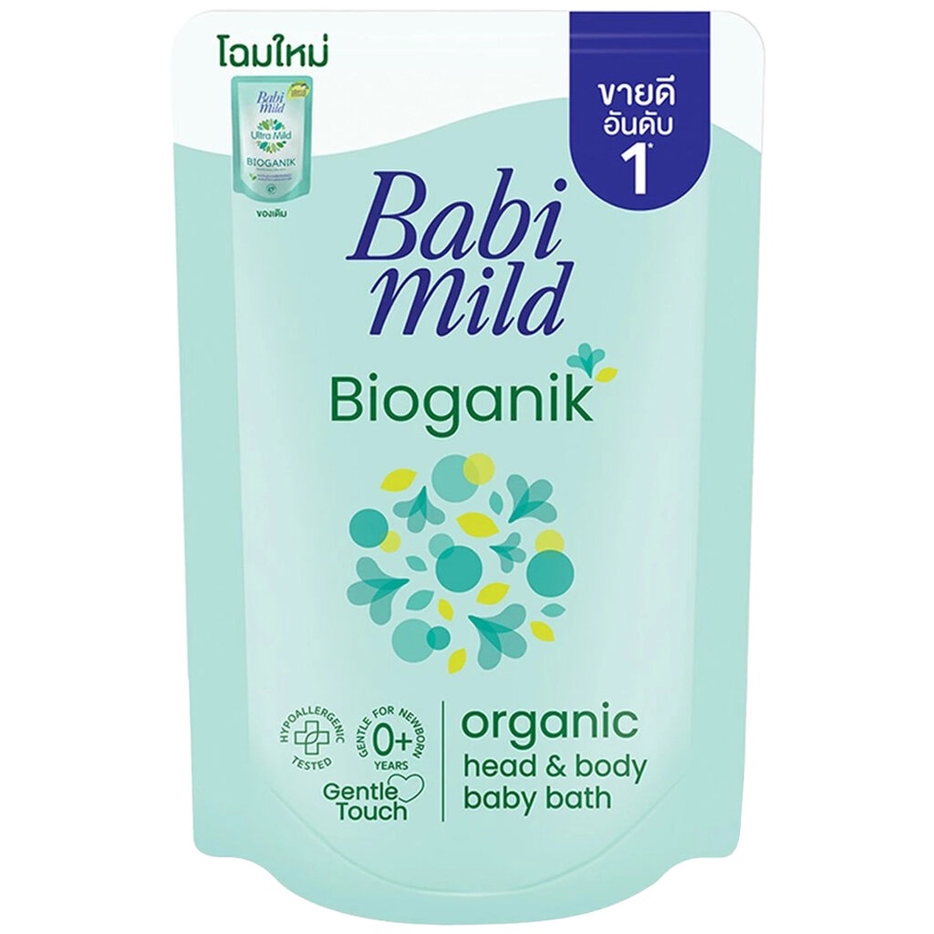 LeeMart ครีมอาบน้ำ สระผม เด็ก เบบี้มายด์ BabiMild Bioganic 350ML อาบน้ำ ...