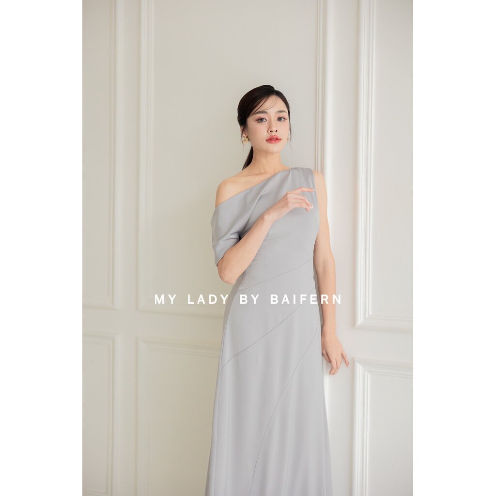 ชุดเดรสไปงานแต่ง ชุดออกงาน MY LADY BY BAIFERN - ML0452 | Shopee Thailand