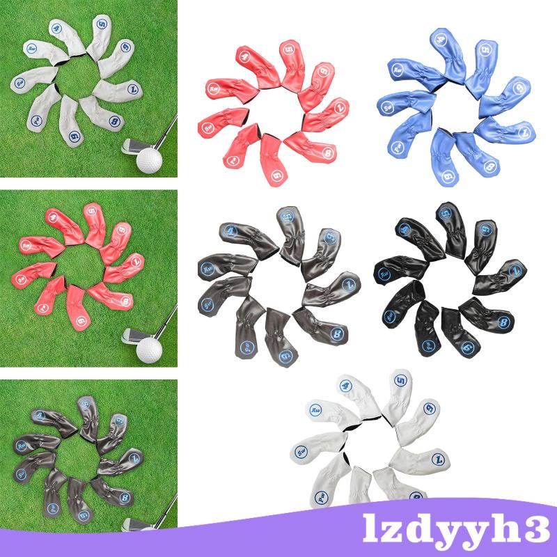 [Lzdyyh3] ชุดผ้าคลุมหัวไม้กอล์ฟ เหล็ก 9 ชิ้น | Shopee Thailand