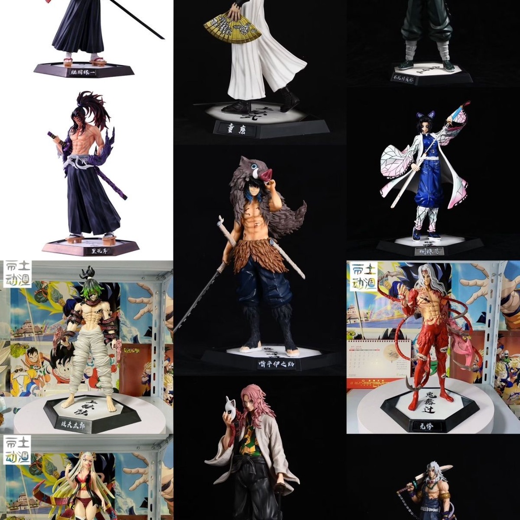 โมเดลฟิกเกอร์ Demon Slayer's Demon Twelve Demon Moon GK Black Death Mu ...