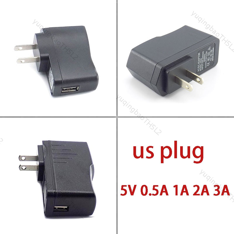 อะแดปเตอร์แปลง 110-240V USB 5V 1A 1000mA 5V 0.5A 500mA 2A 3 ปลั๊ก US ...