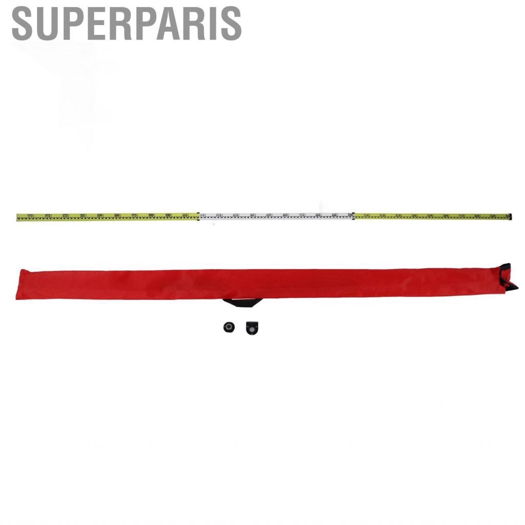 Superparis Dual Scale Tower Ruler Double Sided Telescopic with Bubble ...