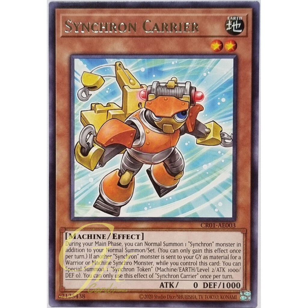 Yugioh [CR01-AE003] Synchron Carrier (Rare) | Shopee Thailand