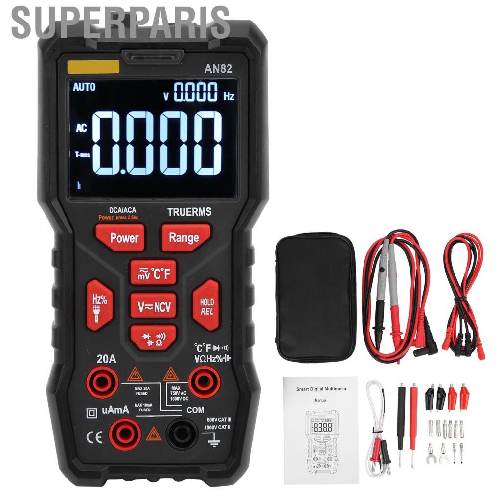 Superparis Voltmeter Ammeter ABS Supports Intelligent Identification ...