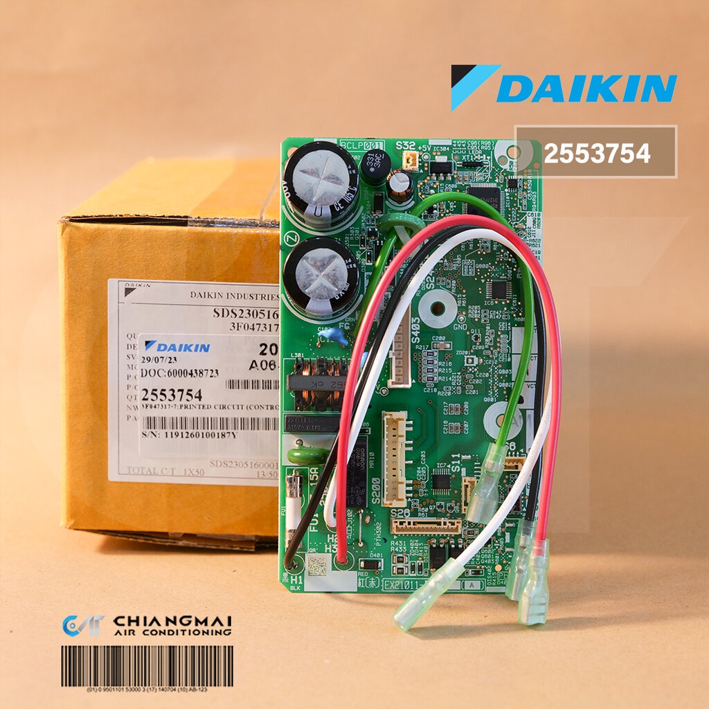 2553754 แผงวงจรแอร์ Daikin แผงบอร์ดแอร์ไดกิ้น บอร์ดคอยล์เย็น รุ่น ...