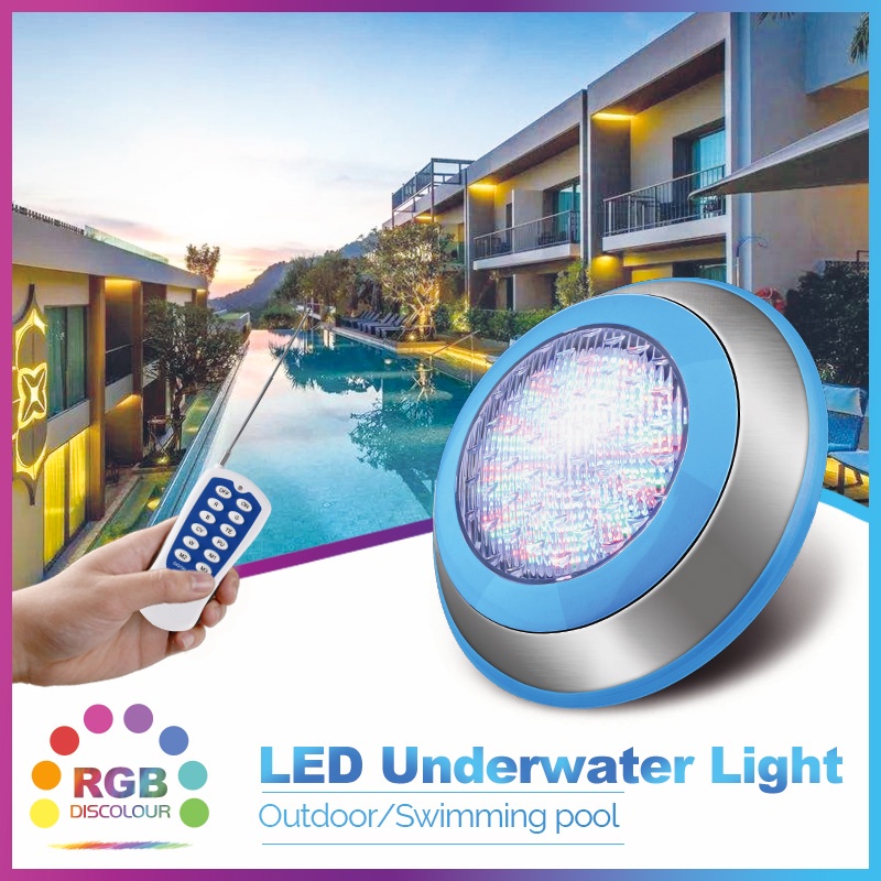 โคมไฟสระว่ายน้ํา Led Ip68 สเตนเลส 6W 9W 24W 36W 54W กันน้ํา AC12V RGB ...