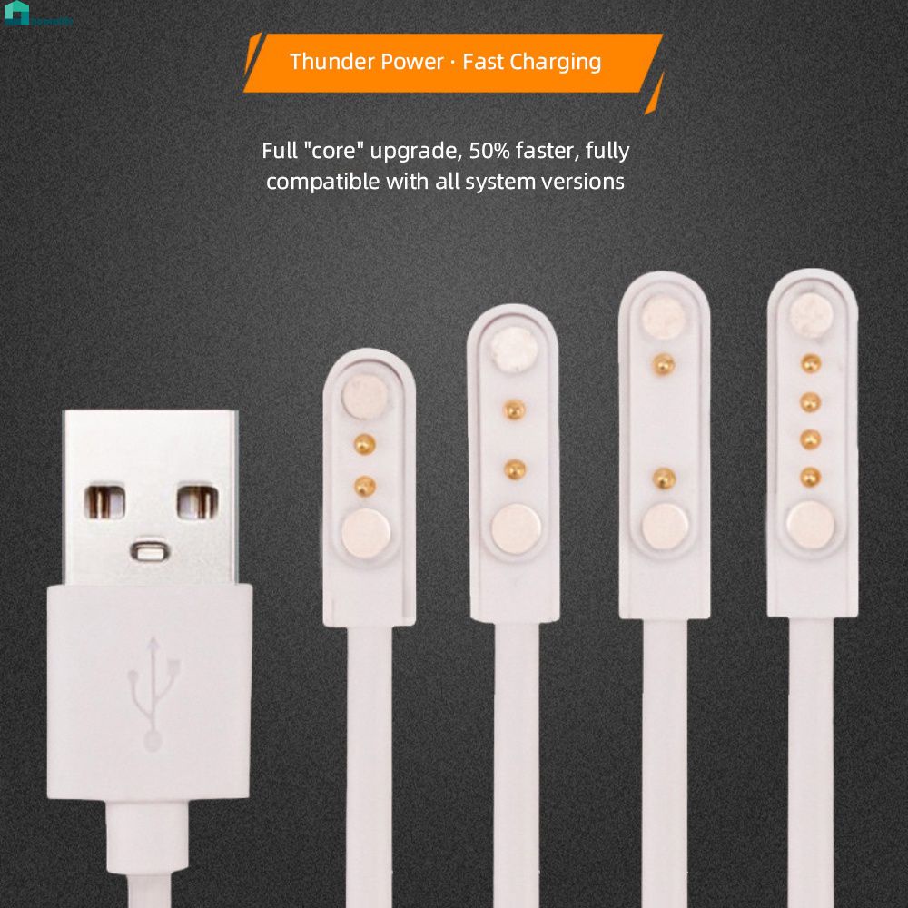 Universal Smart Watch Charger สายชาร์จแม่เหล็ก 2 ขา 4 Pins สายชาร์จ USB ...