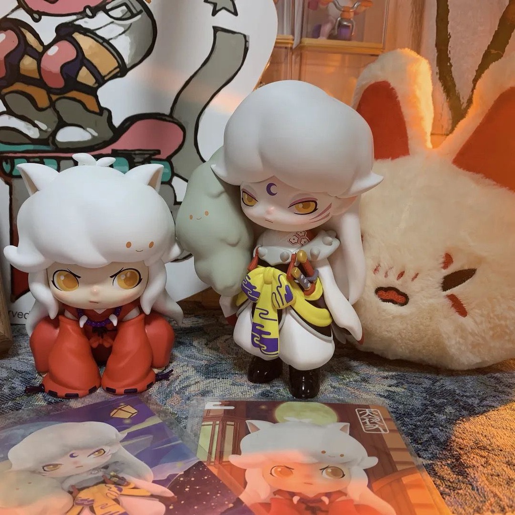 DIMOO Inuyasha Sesshomaru Aromatherapy Plaster Doll Graffiti Painting ...