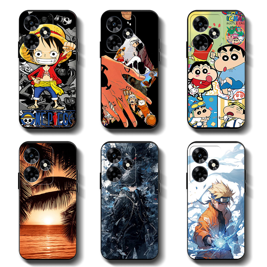 เคสนุ่มสีดําสําหรับ Infinix hot 30 4G X6831/hot 30 5g x6832/hot 30 play ...