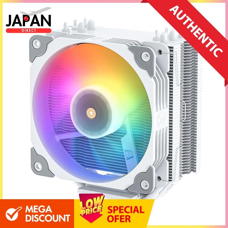 Vetroo CPU Cooler 120mm RGB LED CPU Fan Air Cooling PWM Fan Heat Pipe ...
