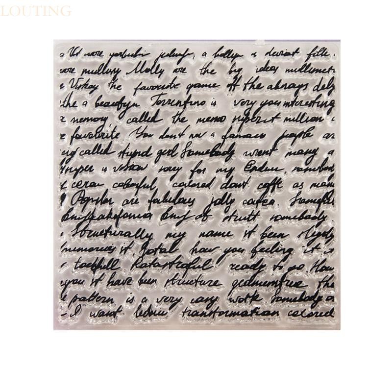 Louting แสตมป์โปร่งใสแผ่นซีลซิลิโคนสําหรับ DIY สมุดภาพหัตถกรรมการ์ด ...