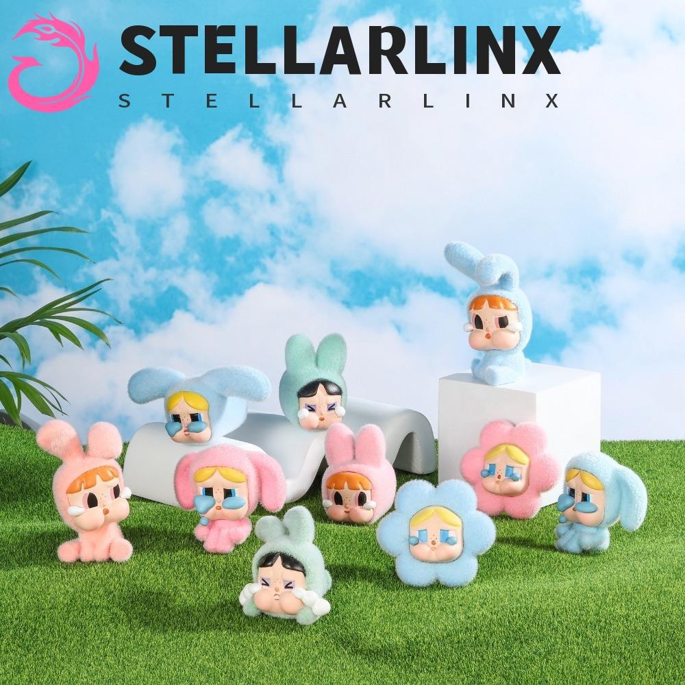 Stellarlinx แหวนกุญแจ Powerpuff Girls, ซิลิกาเจลกันน้ํา Flocking Crybaby โทรศัพท์ Chain ...