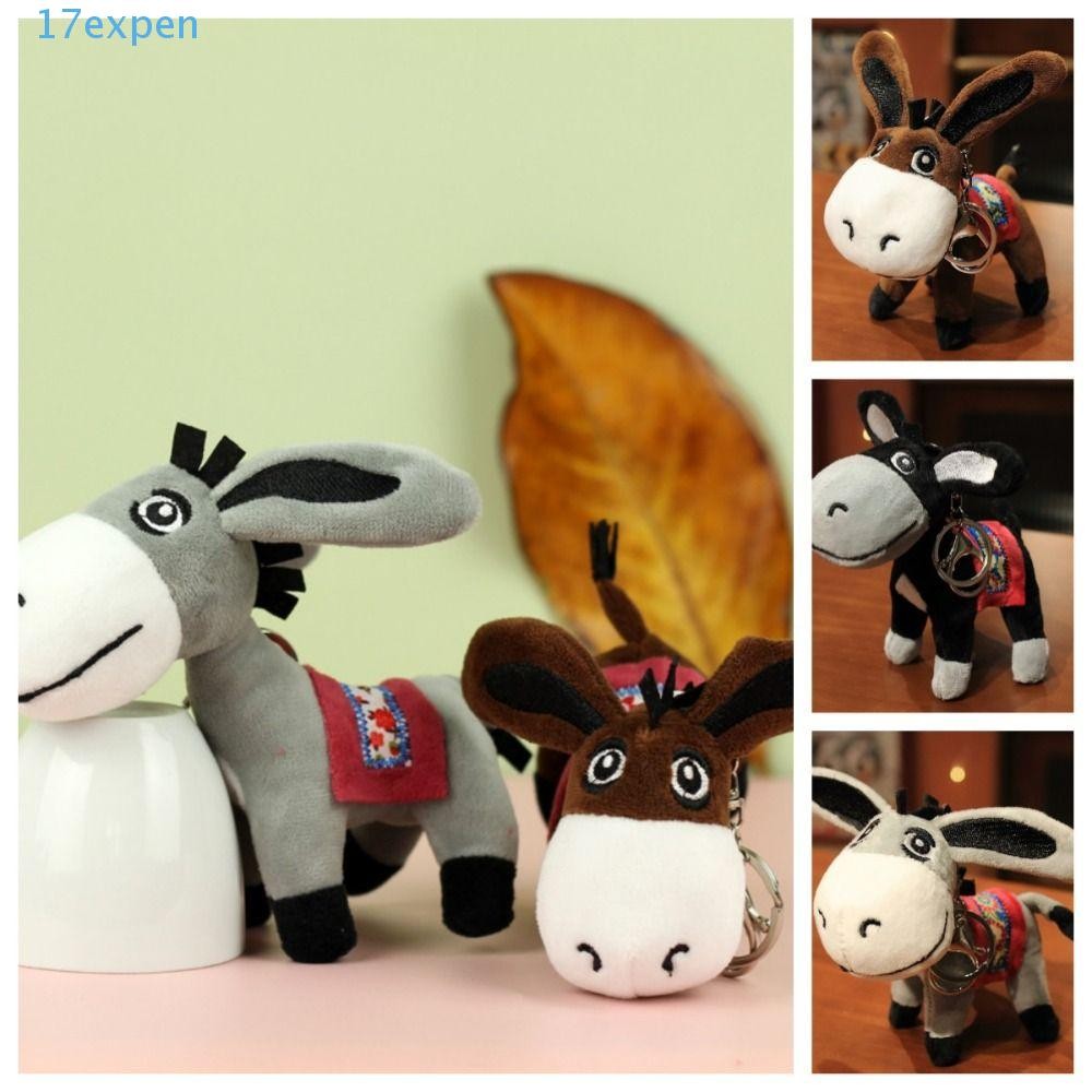 Expen Mini Donkey Stuffered ตุ๊กตา, สาวหัวใจ Fluffy Donkey ตุ๊กตาพวง ...