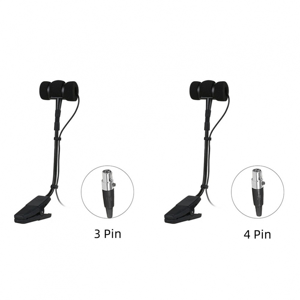 ⭐NEW ⭐Microphone 2.0-10V.DC 20-20kHz 3/4 Pin For Music Instrument ...