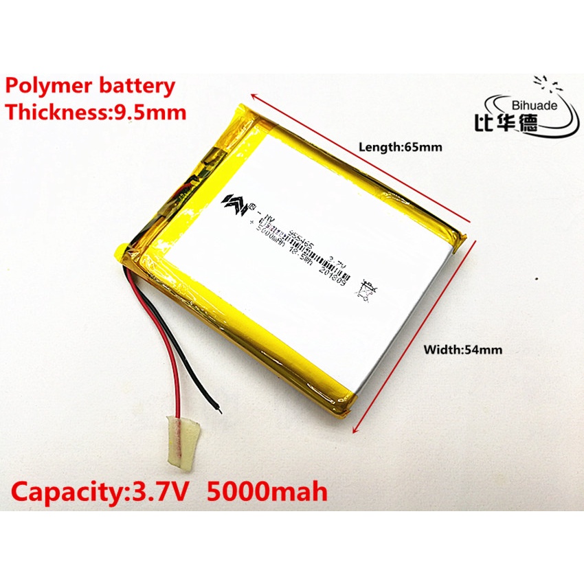 955465 955565 3.7V 5000mAH Rechargeable Lithium Polymer Battery Li-Po ...