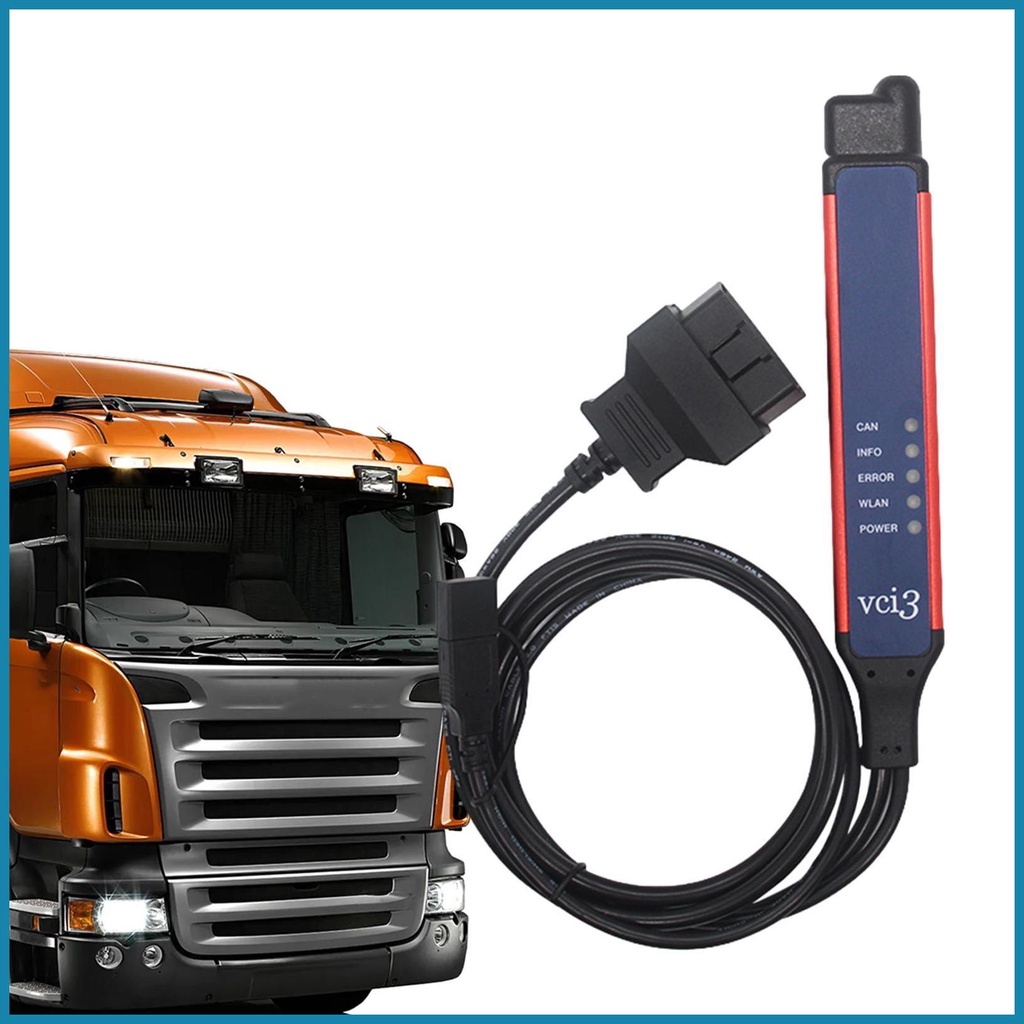 เครื่องมือวิเคราะห์รถบรรทุก ใช้งานง่าย ทนทาน สําหรับ Scania VCI-3 VCI3 ...