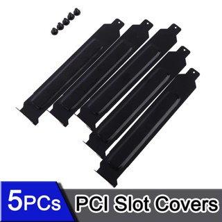 แผ่นเหล็กปิดหลัง Case สีดำแทึ 5pcs/lot Black Hard Steel PCI Slot Cover ...