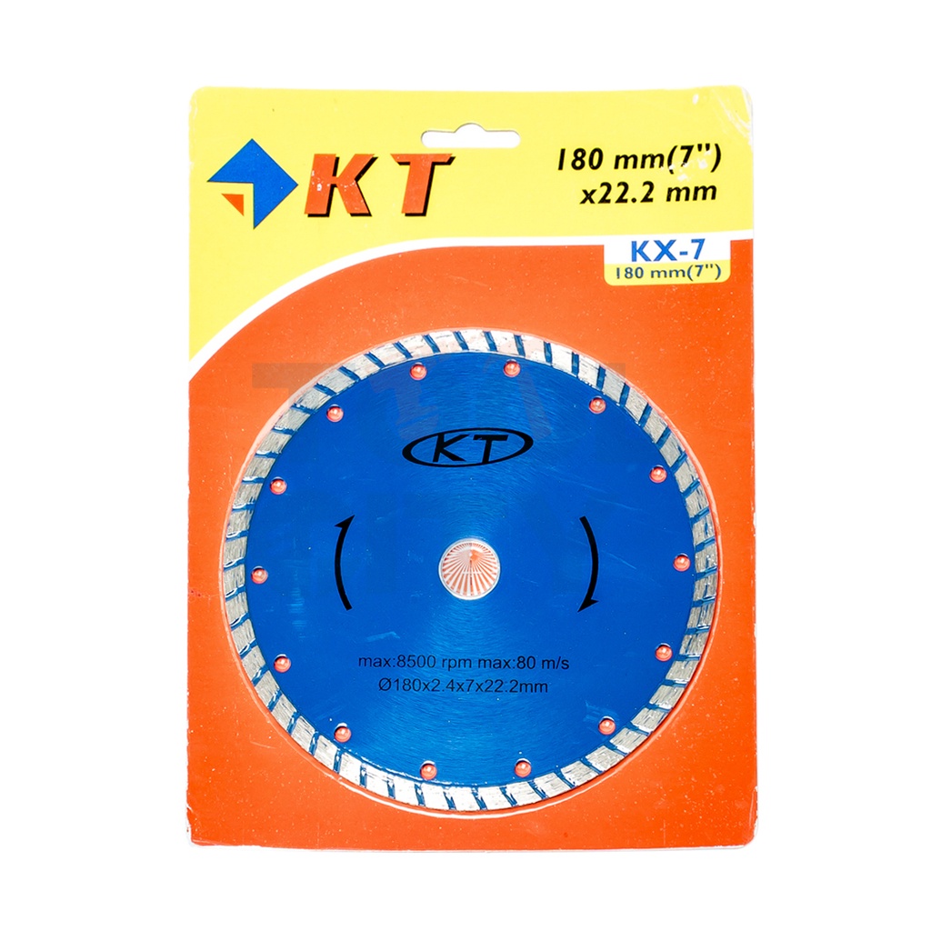 KT (เคที) KX-7 ใบเพชรตัดคอนกรีต,หินอ่อน 7" สีฟ้า | Shopee Thailand