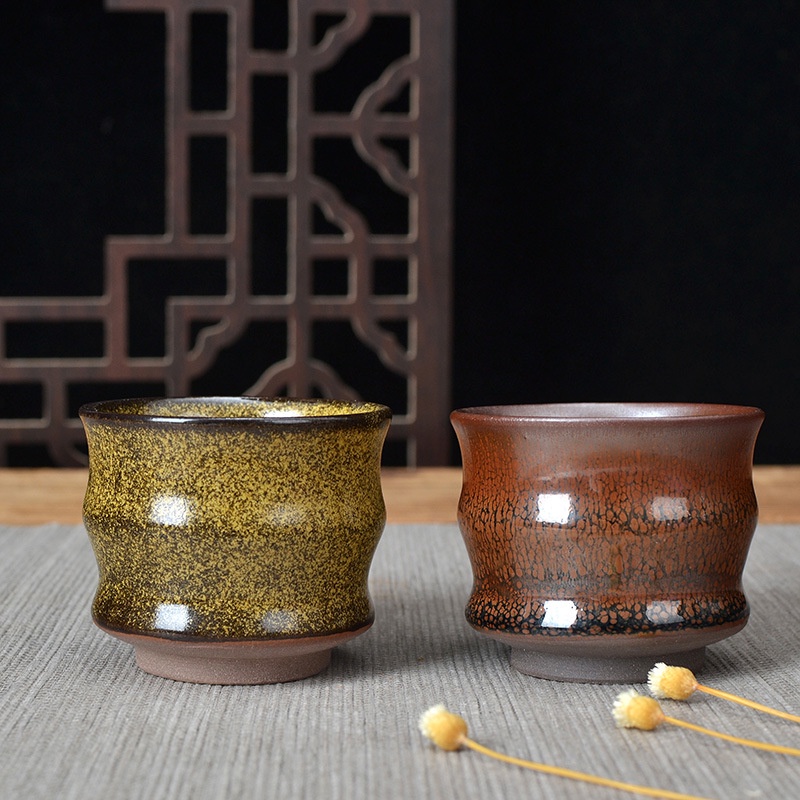 Jianyang Jianzhan ถ้วยน้ําชาไม้ไผ่ถ้วยน้ําชา Master Cup ชาสับชา Jianzhan ถ้วย Kung Fu ชุดชา ...