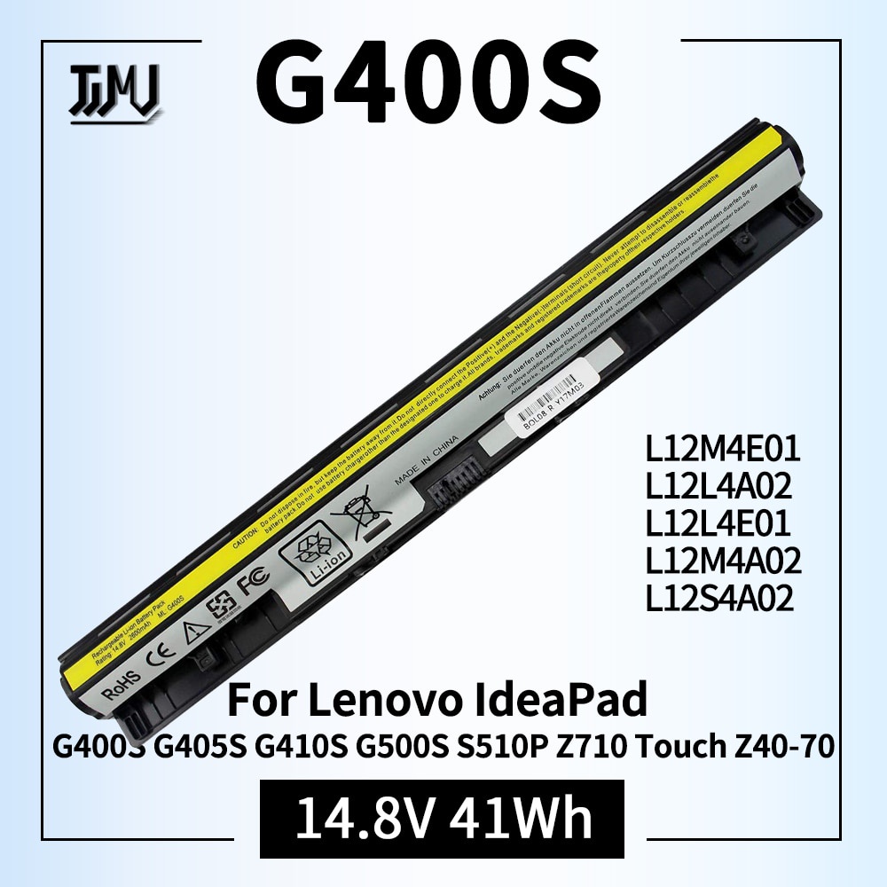 แบตเตอรี่แล็ปท็อป L12M4E01 Lenovo L12L4A02 L12M4A02 L12S4E01 IdeaPad G400S G405S G500S G510S ...