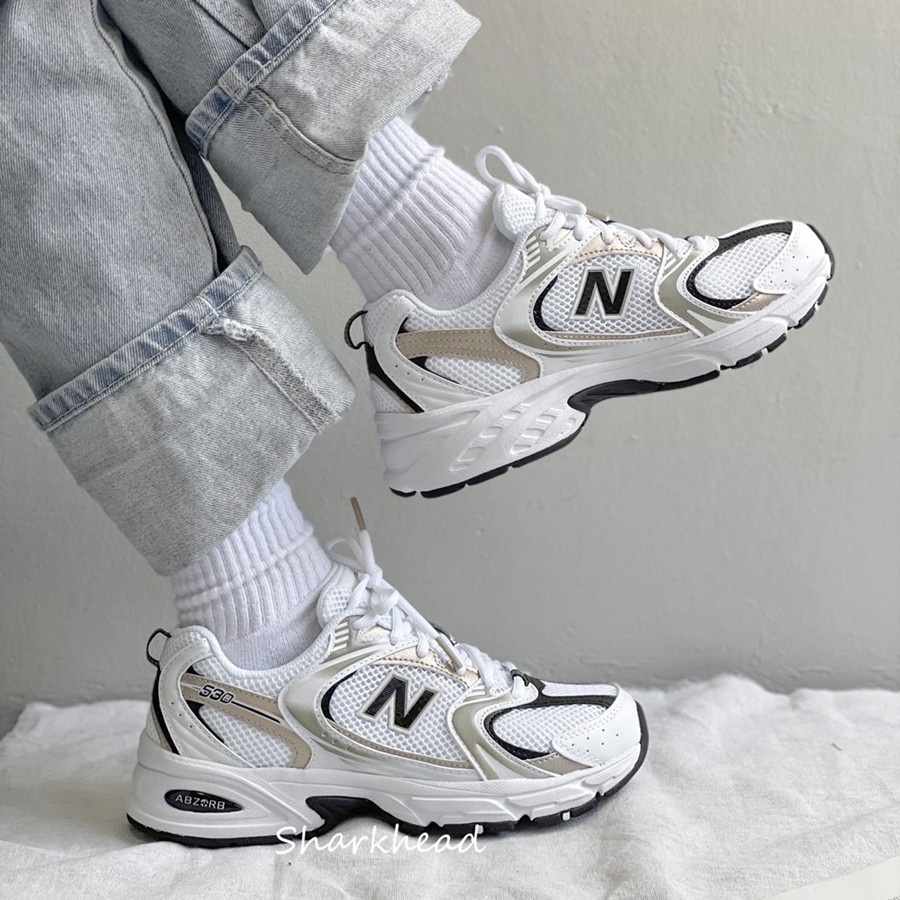 NEW BALANCE 530 ผู้หญิงกีฬา Casual Jogging Men Running Silver Milk Tea ...