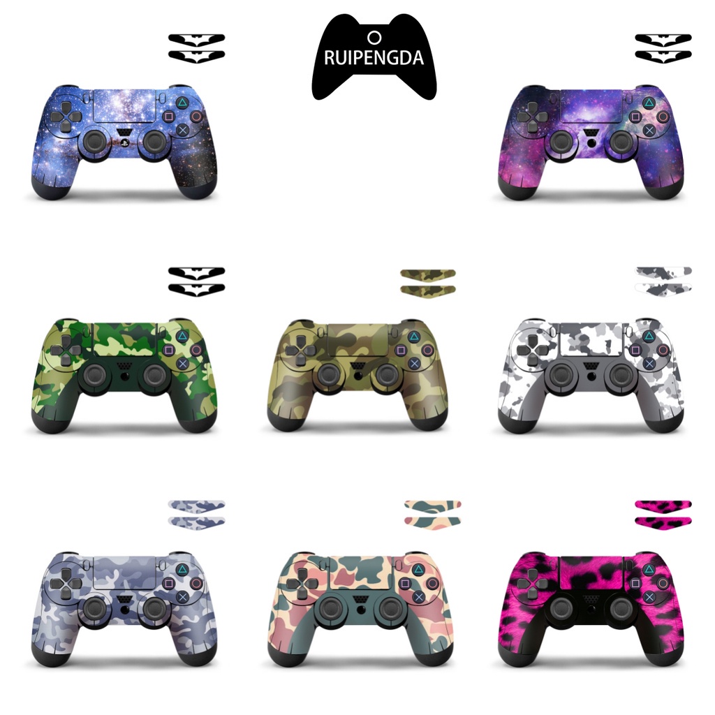 สติกเกอร์จอยสติ๊กควบคุม PS4 gamepad Skin Two Led Skin PS4 อุปกรณ์เสริม ...