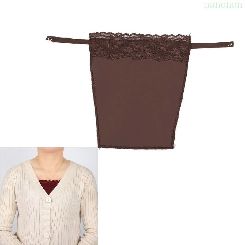 Nan ที่มองไม่เห็น Mock Camisole Bras Wrap หน้าอก Overlays Modesty แผง ...