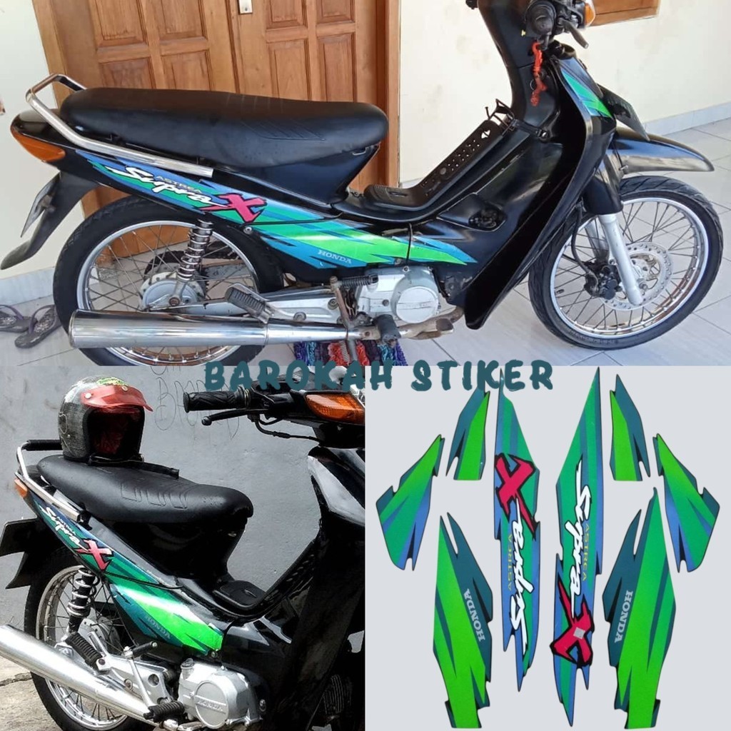 HIJAU Polet list สติ๊กเกอร์ Striping สําหรับ honda supra | Shopee Thailand