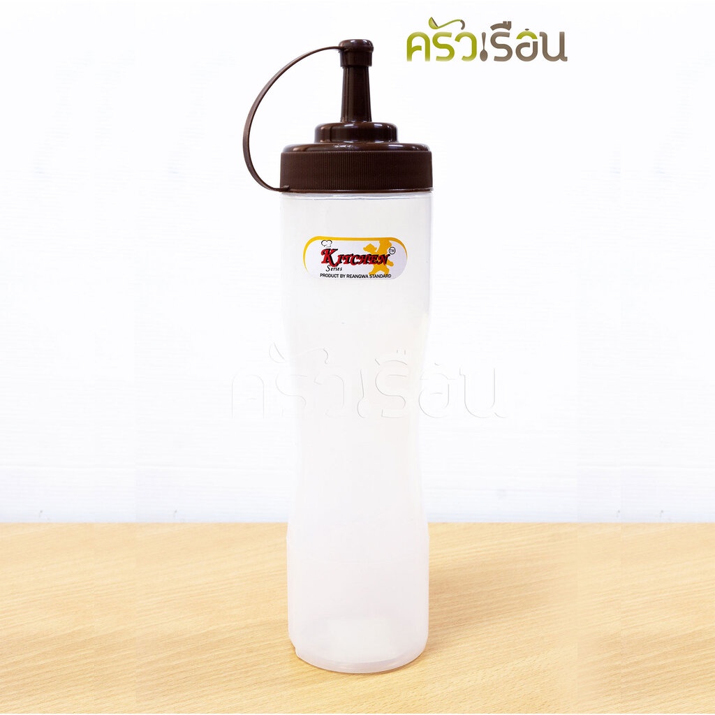 Reangwa Standard ขวดบีบ พลาสติก RW9513 ฝาคละสี น้ำตาลหรือสีครีม 25 ...