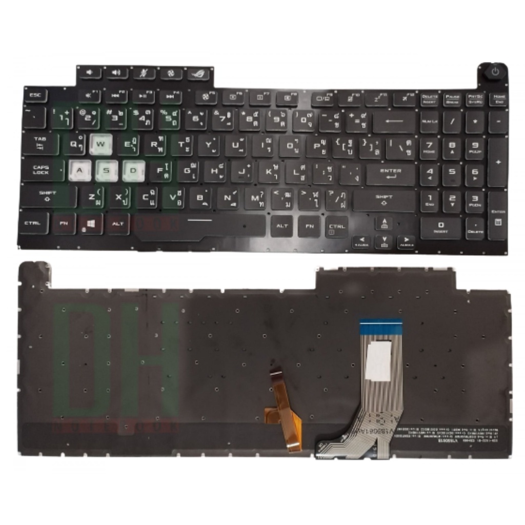 แป้นพิมพ์ คีย์บอร์ดโน๊ตบุ๊ค ASUS ROG Strix G731 Laptop Keyboard ...