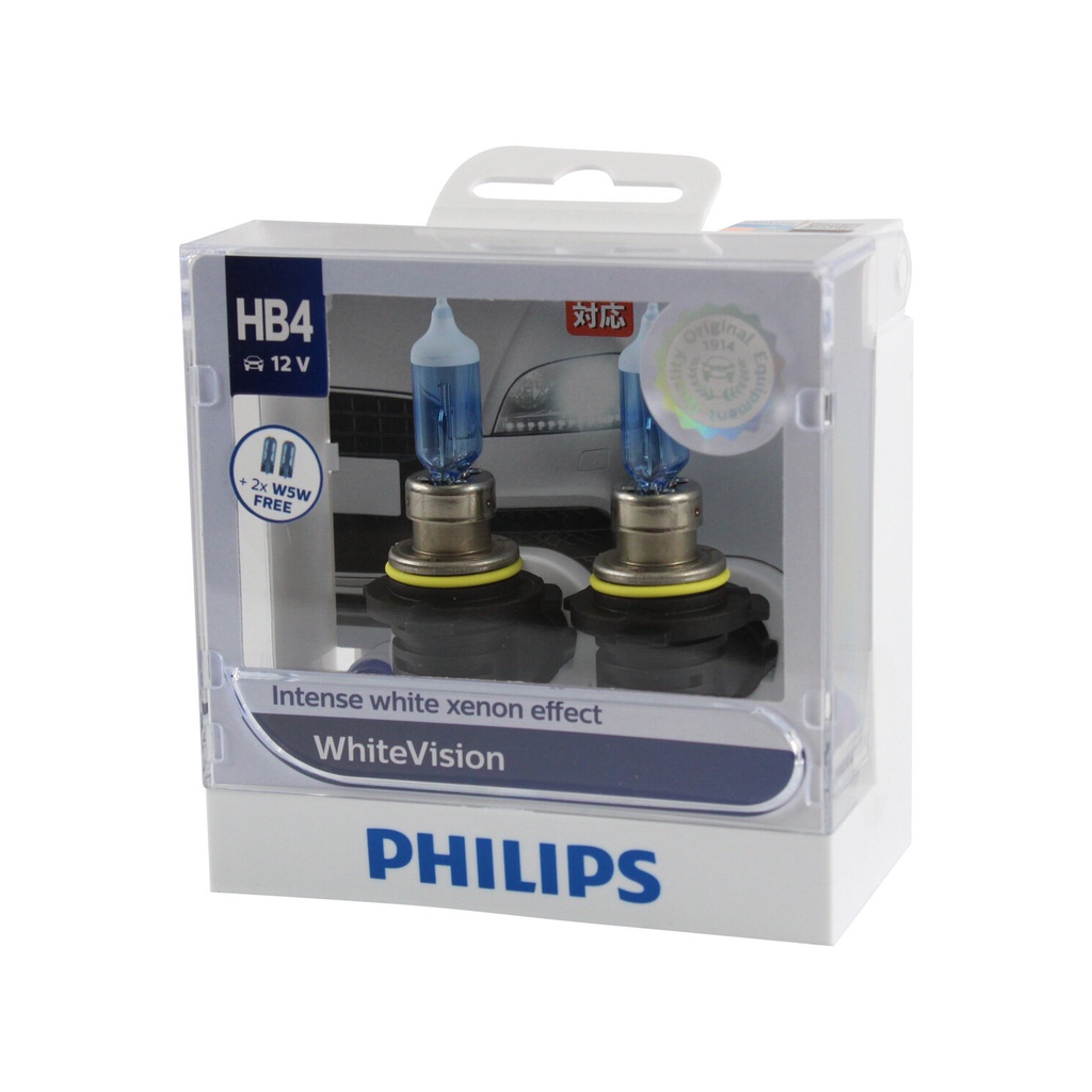 PHILIPS White Vision H4/4100K H7/3700K HB4/3700K Driving Lights Bulbs ...