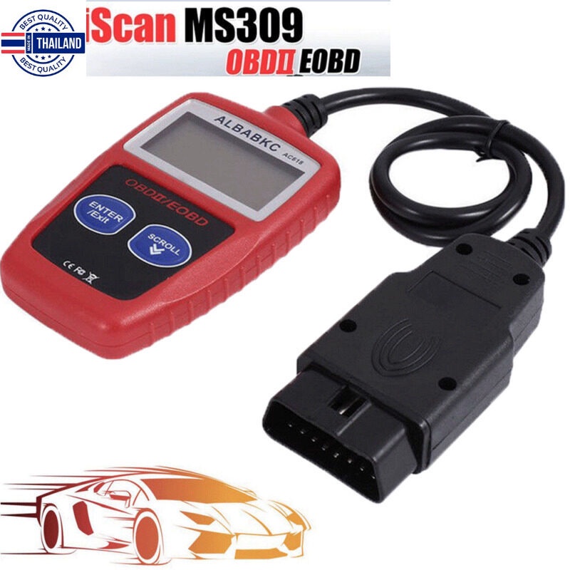 MS309 OBD2 เครื่องอ่านรหัสรถยนต์ OBD2 Auto Car Diagnostic Tool Fault ...