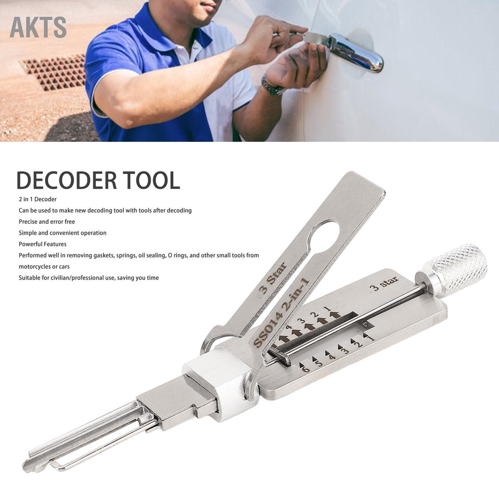 AKTS พลเรือนถอดรหัส SS014 2 in 1 เครื่องมือตะขอและชุดรถกระบะ O แหวน ...