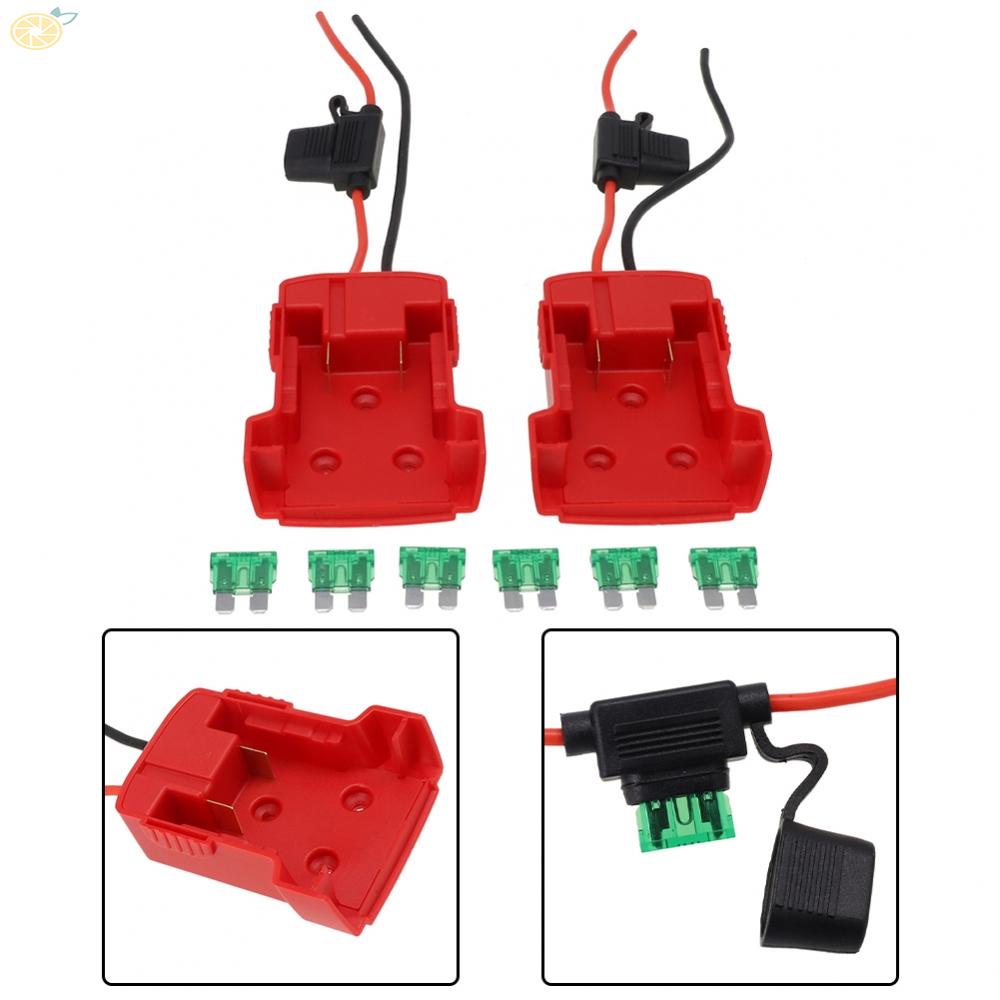 【VARSTR】Battery Adapter 30A Fuses Connector DIY Adapter Battery Power ...