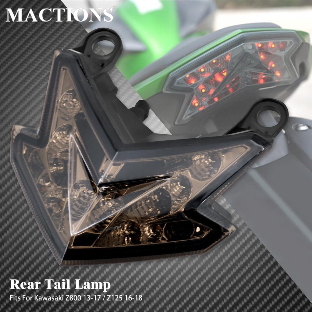 MT LED LED ไฟท้ายหยุดเลี้ยวตัวบ่งชี้วิ่งโคมไฟสำหรับคาวาซากิ ZX6R Z800 2013-2016 Z125 2013-2022 ...