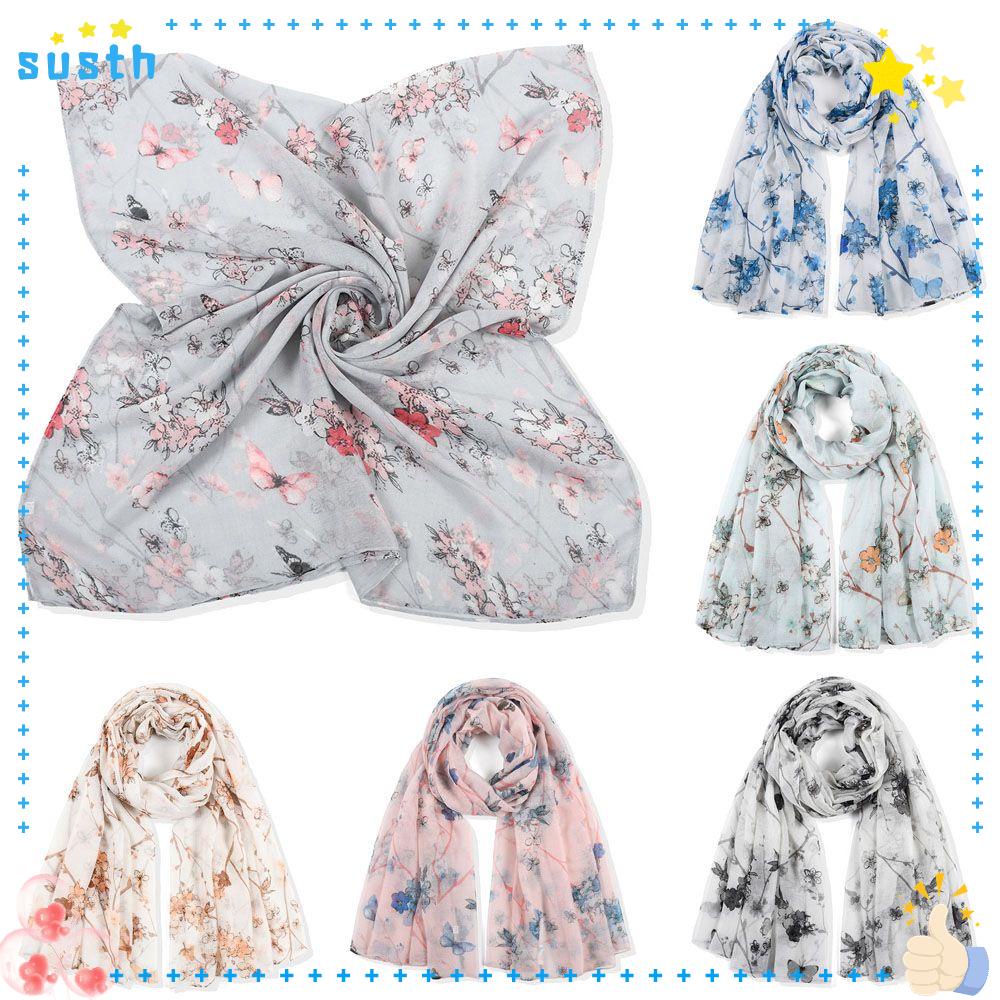 Susth ฮิญาบมุสลิม แฟชั่น ผ้าพันคอยาว ระบายอากาศ หมึกพิมพ์พระ | Shopee ...