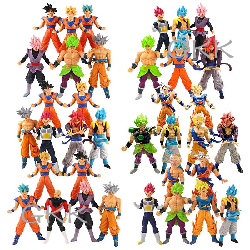 KK 6 Buah/Set 16-19Cm Bola Naga Z DBZ Super Saiyan Son Goku Vegeta ...